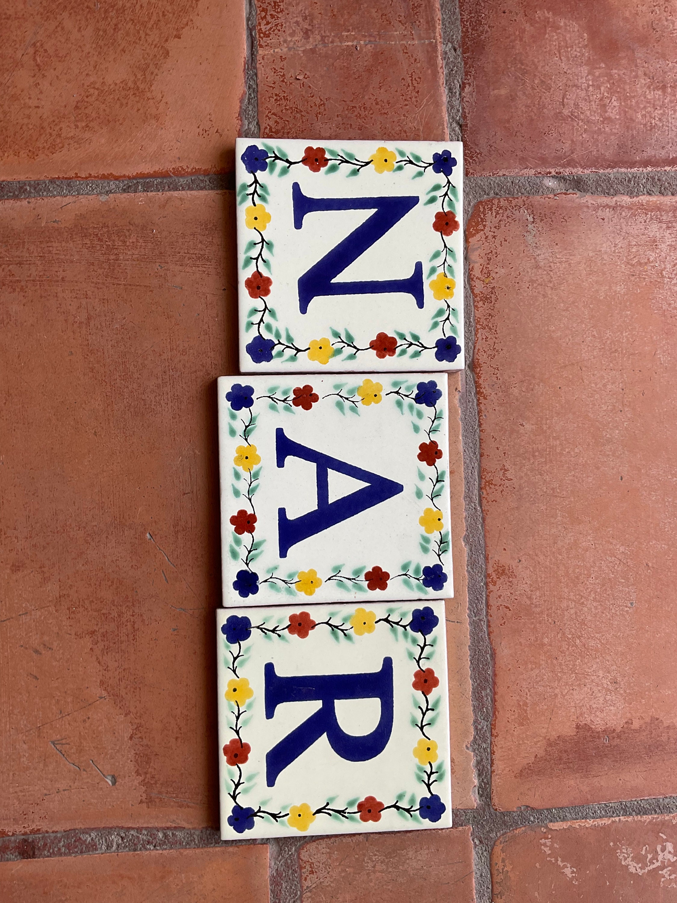 Talavera LETTERS A TO Z - Etsy