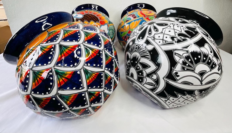 Maceta Talavera De Lado - Etsy