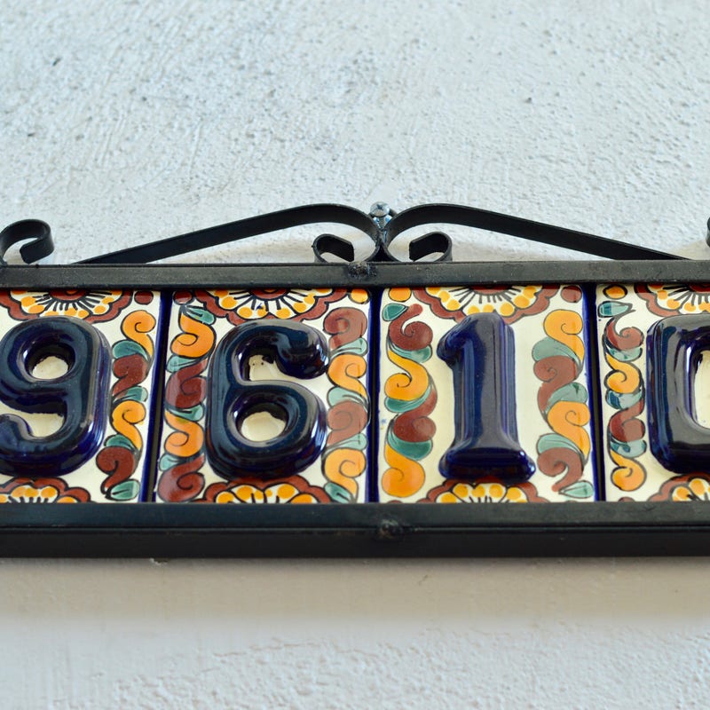 Mexican Tile Numbers - Etsy