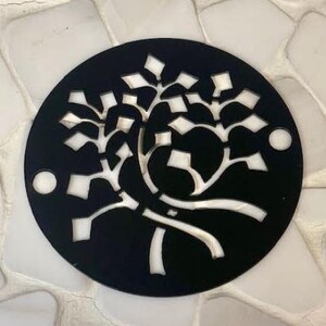 3.25 Inch Round Shower Drain | Tree Leaves by Designer Drains - Etsy