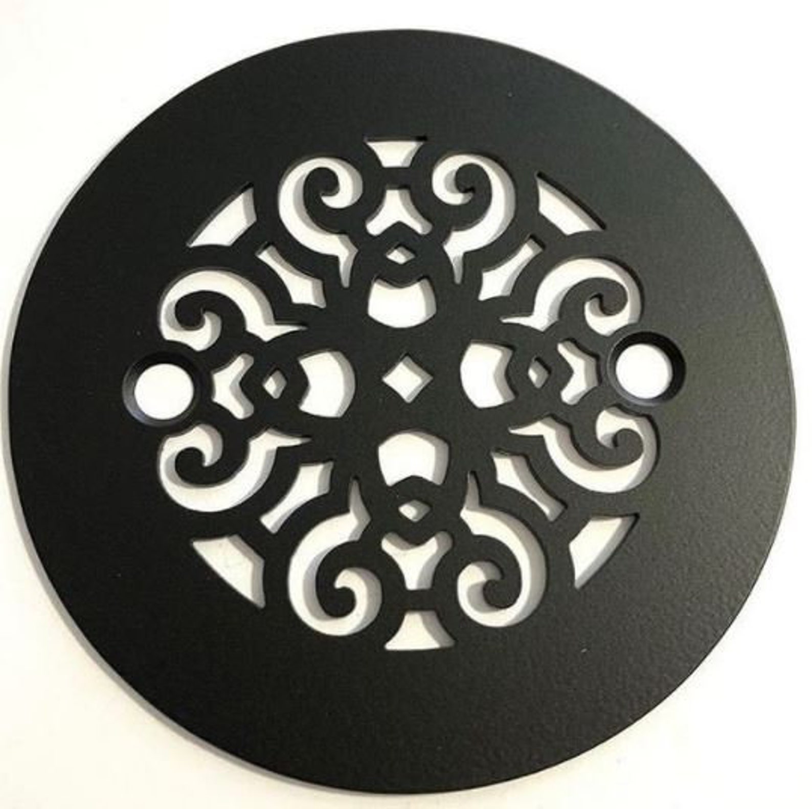 4.25 Inch Shower Drain - Classic Scrolls No. 4 by Designer Drains - Etsy