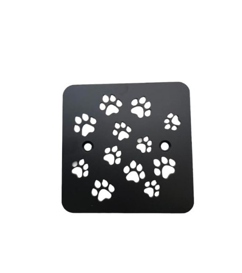 Dog Paw Shower Drain Cover – Oil Rubbed Bronze Square Decorative Drain ...