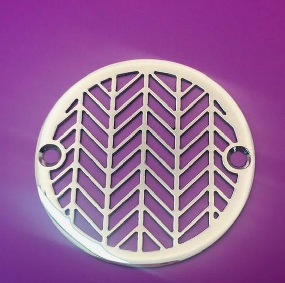 3.25 Round Shower Drain Designer Drains Geometric | Etsy