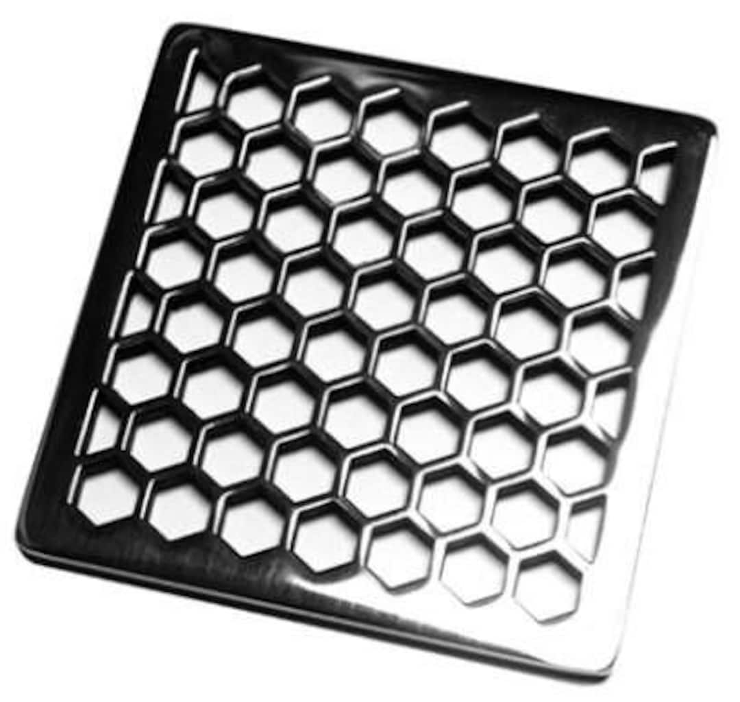 Square Shower Drain Cover – Honeycomb Design | Replacement for EBBE ...