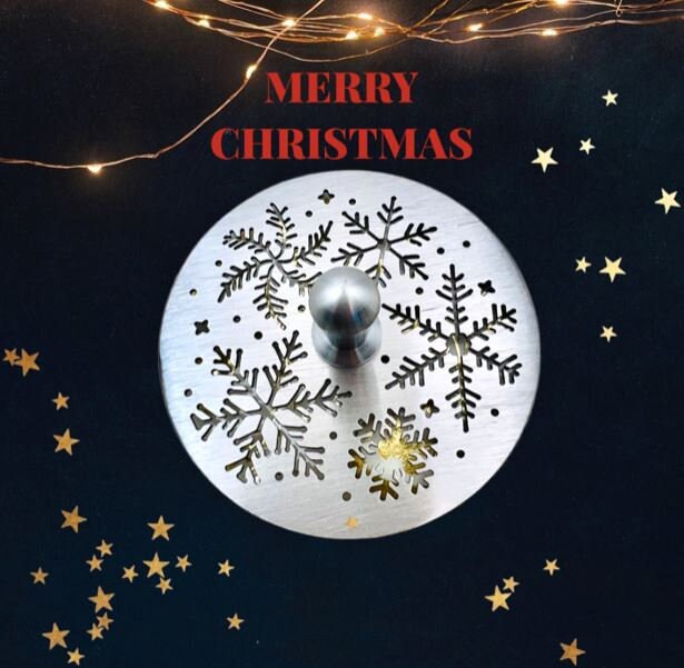 Kitchen Sink Stopper, Christmas Snowflakes Design by Designer Drains - Etsy