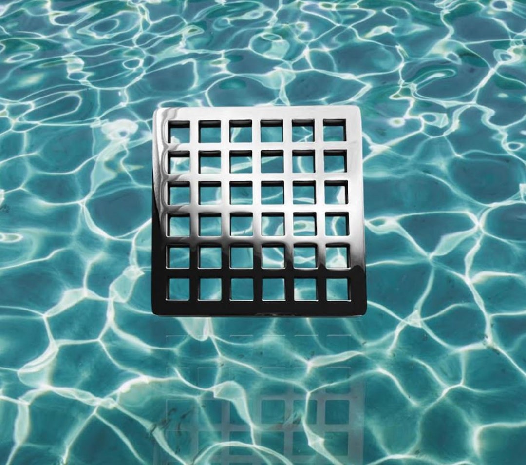 Square Shower Drain 4-inch With No Screw Inserts Made to Fit Schluter ...