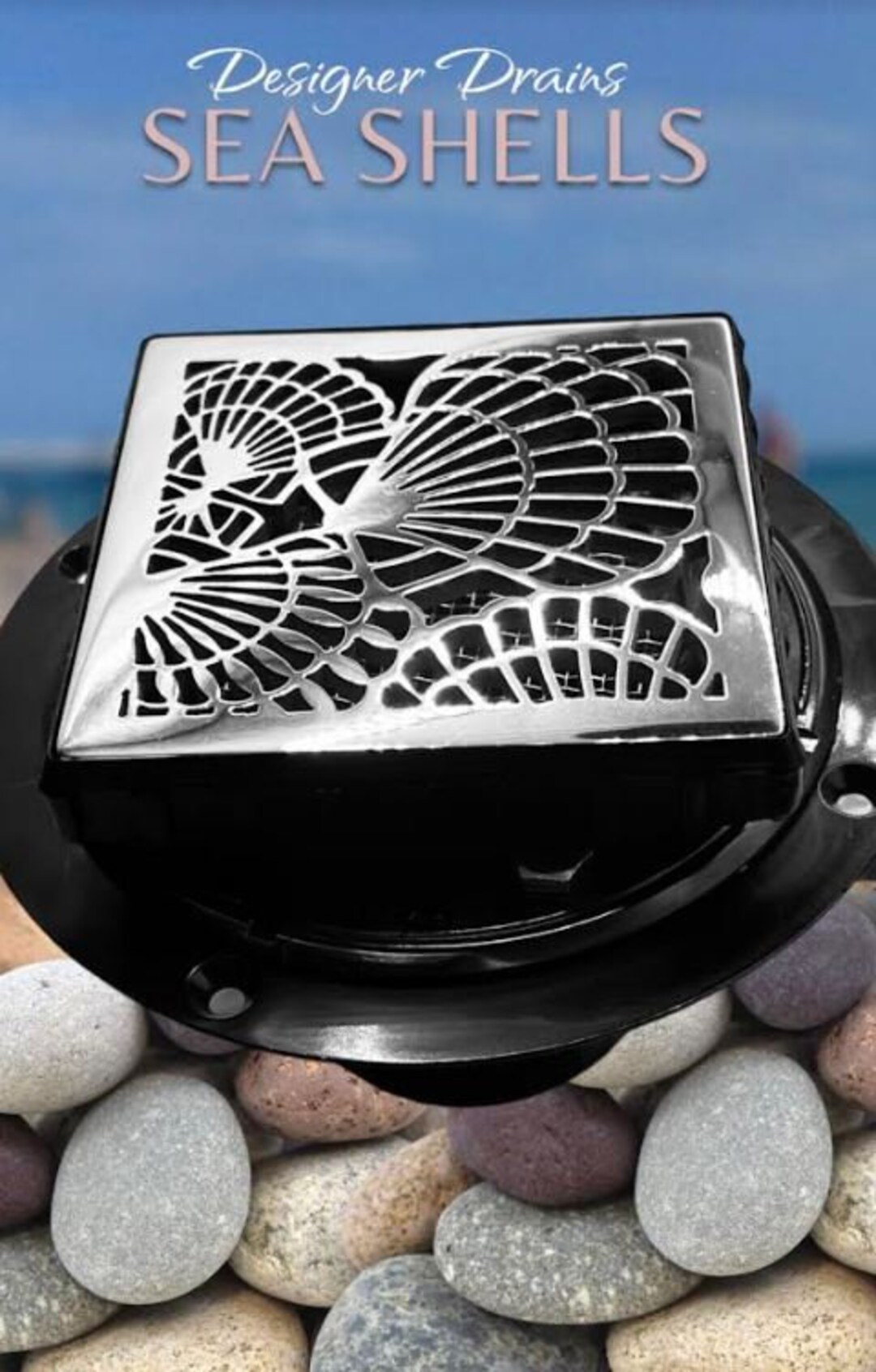 Square Shower Drain, Replacement Cover for Ebbe, Sea Shells - Etsy