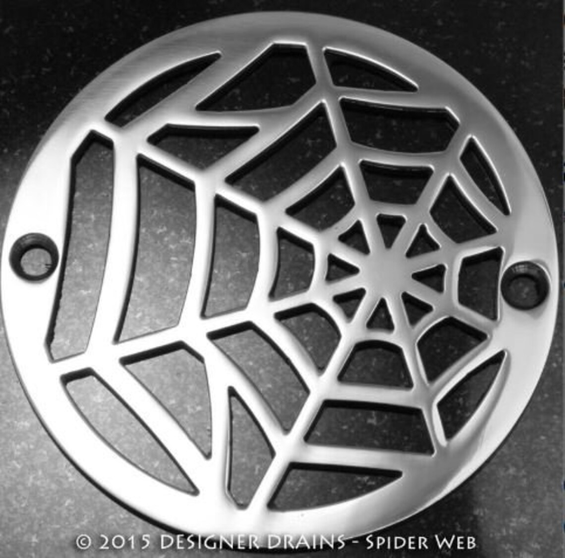 Spider Web - 3.25" Round Shower Drain - Designer Drains - Etsy