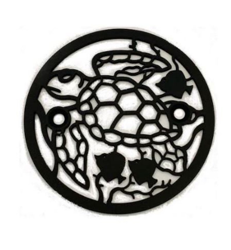 3.25 Round Shower Drain Designer Drains Turtle Drain - Etsy