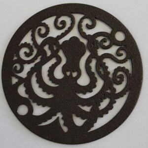 3.25 Round Shower Drain Cover, Octopus Design - Etsy