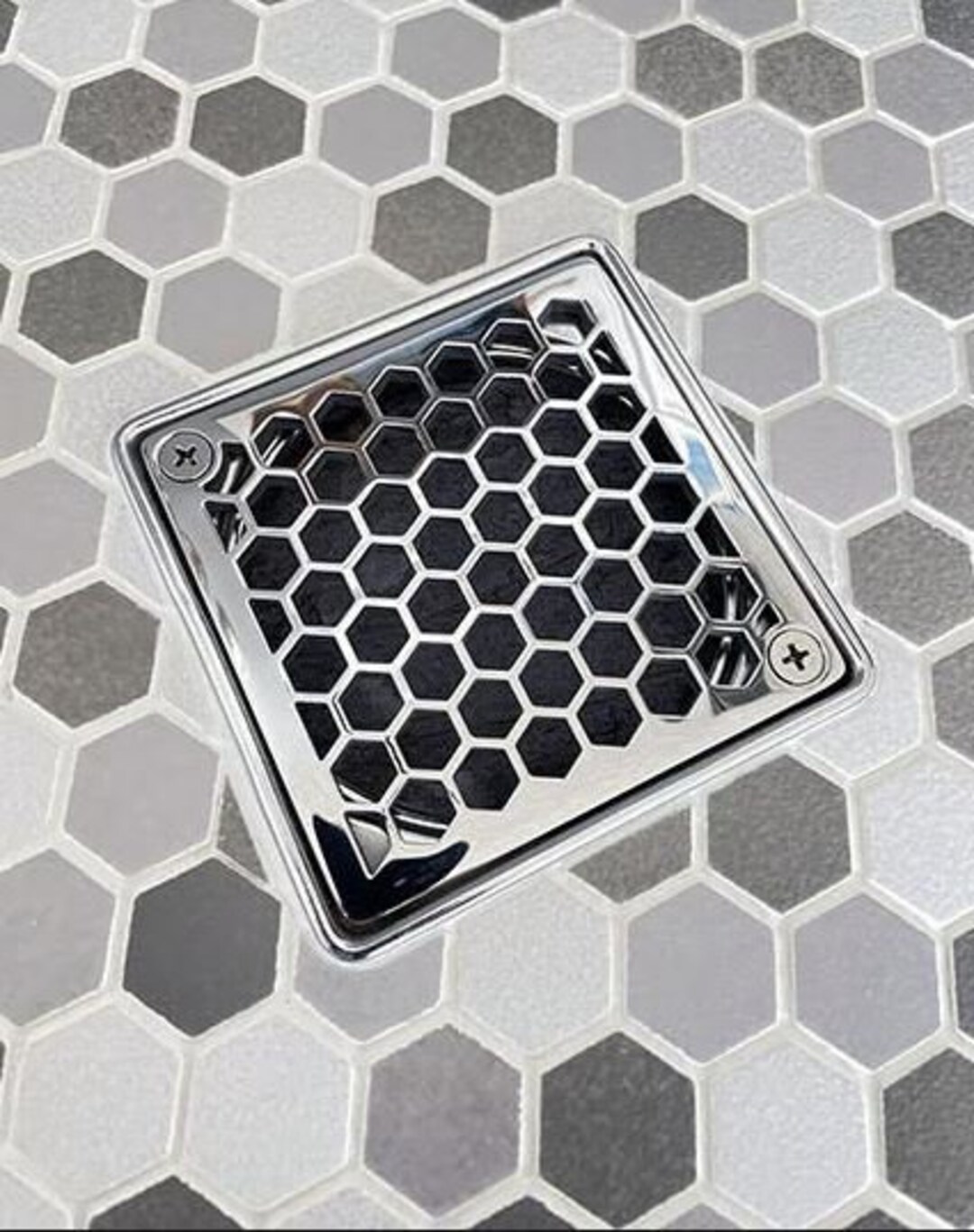 Square Shower Drain Cover - Replacement for Schluter-kerdi - Honeycomb ...