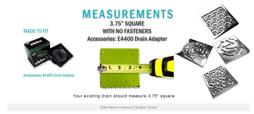 Square Shower Drain - Pelican Design by Designer Drains, Replacement ...