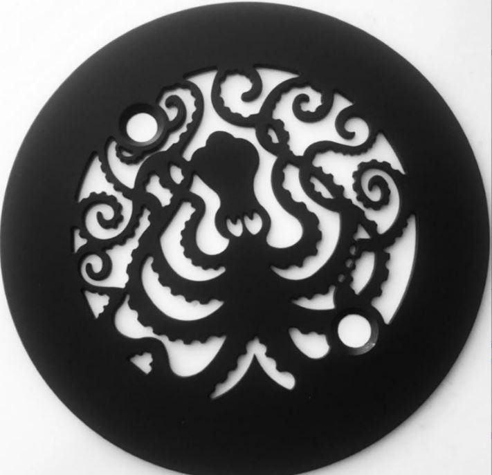 Shower Drain Cover 4.25 Inch Round Oceanus Octopus Design by | Etsy