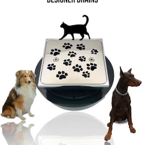 Dog Paw Shower Drain Cover – Oil Rubbed Bronze Square Decorative Drain ...
