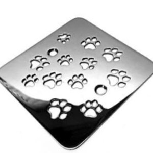 Dog Paw Shower Drain Cover – Oil Rubbed Bronze Square Decorative Drain ...