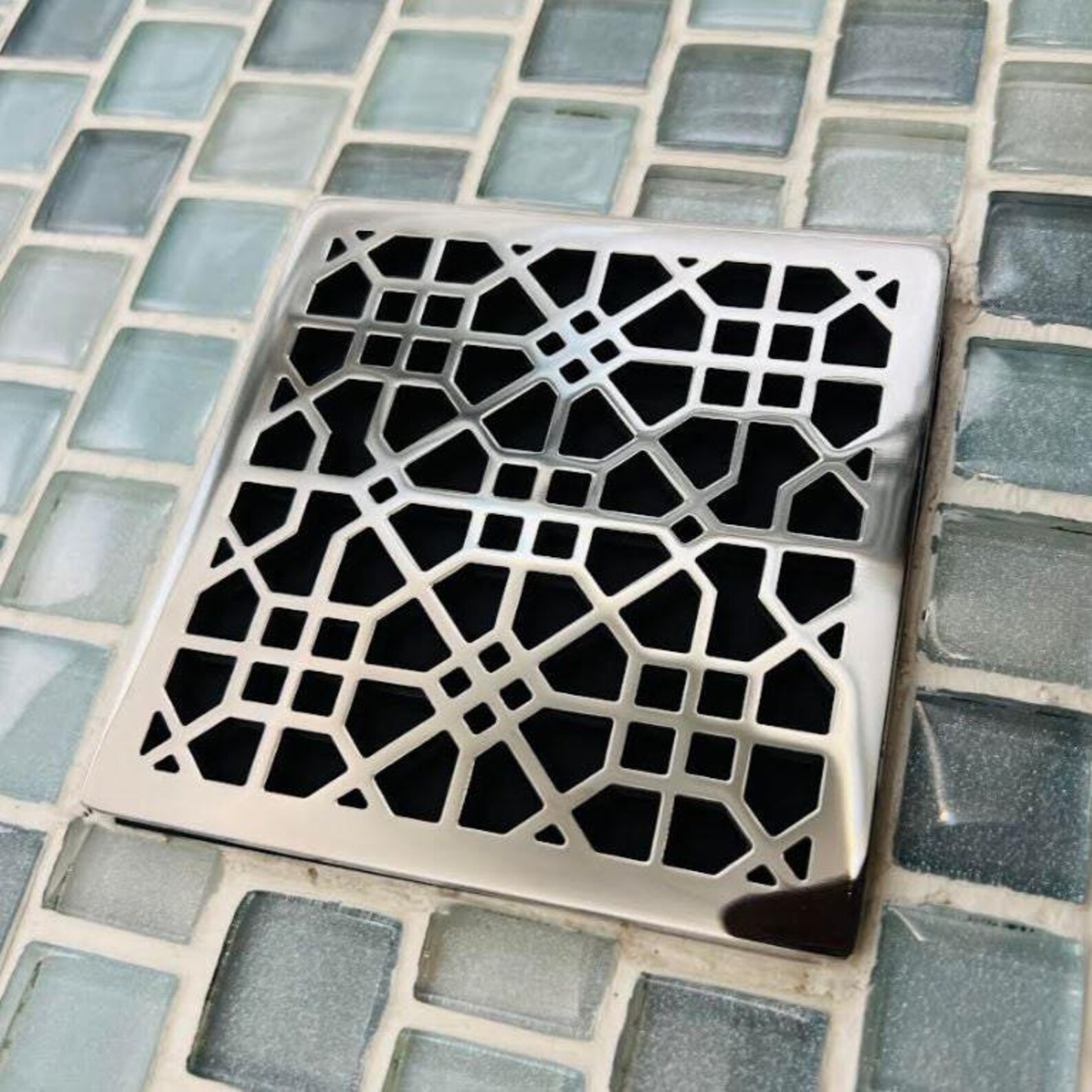 Square Shower Drain Cover - Moresque No. 1 by Designer Drains ...