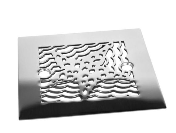 4.25 Inch Square Shower Drain Cover Starfish Design by | Etsy