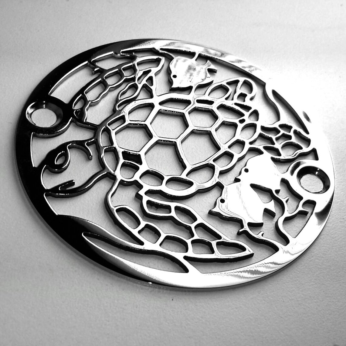3.25 Round Shower Drain Designer Drains Turtle Drain | Etsy