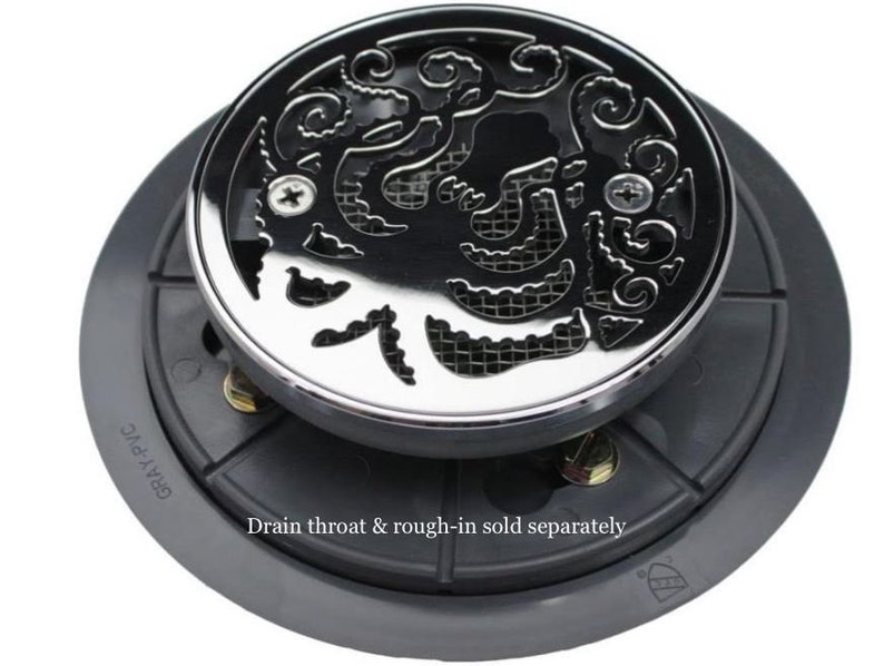 Round Shower Drain Grate Octopus Design Made to Fit Kohler - Etsy