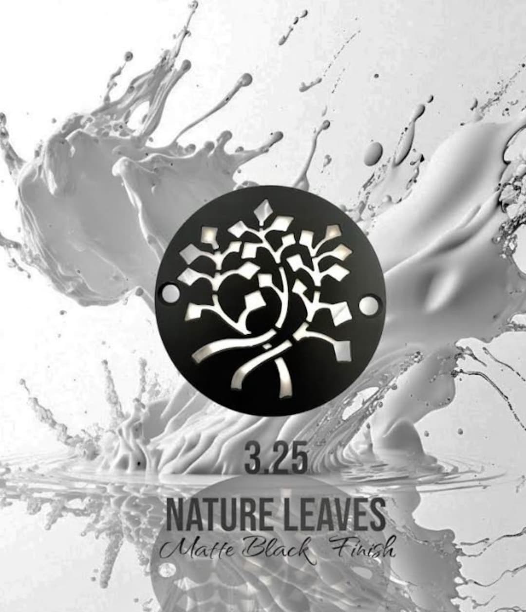 3.25 Inch Round Shower Drain | Tree Leaves by Designer Drains - Etsy
