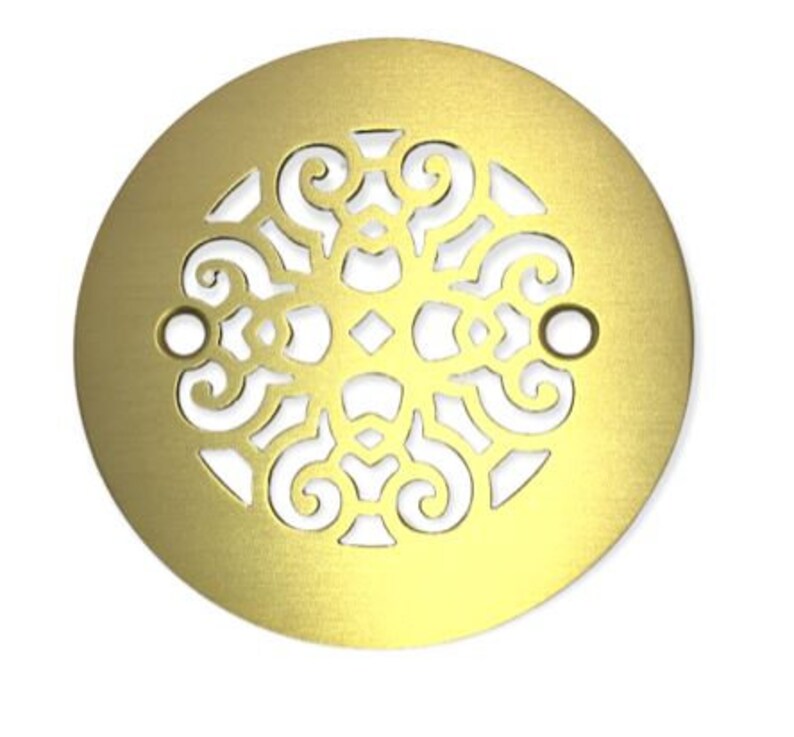 4.25 Inch Shower Drain - Classic Scrolls No. 4 by Designer Drains - Etsy