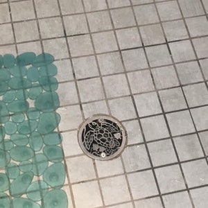 3.25" Round Shower Drain - Designer Drains Turtle Drain - Etsy