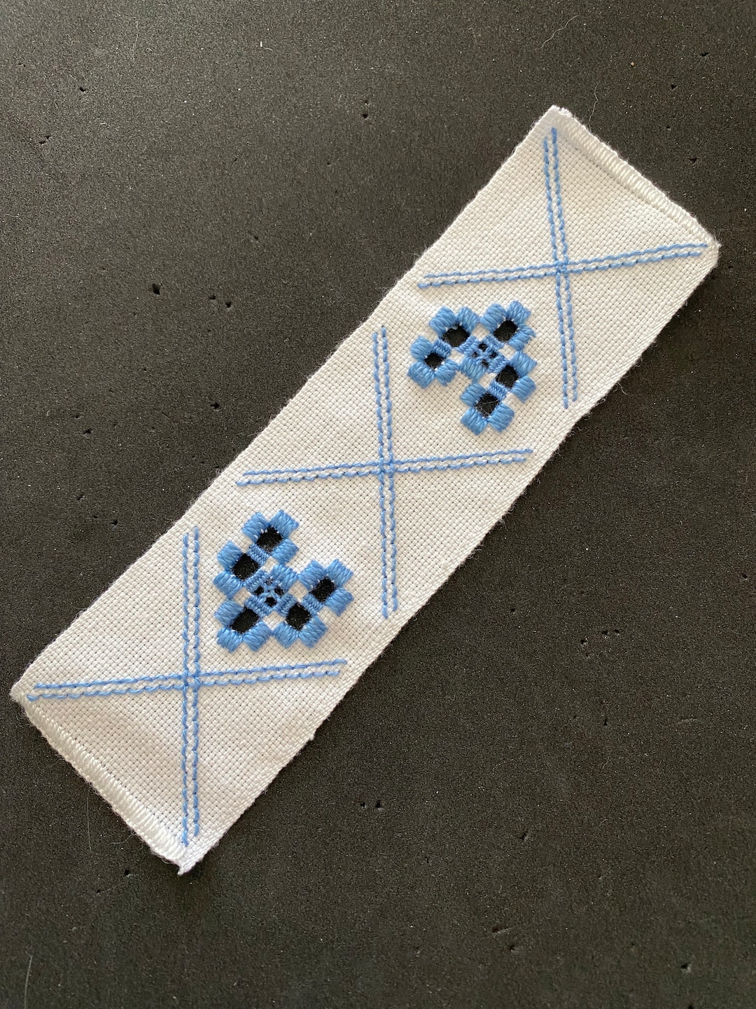 Hardanger Bookmark Embroidery - Etsy
