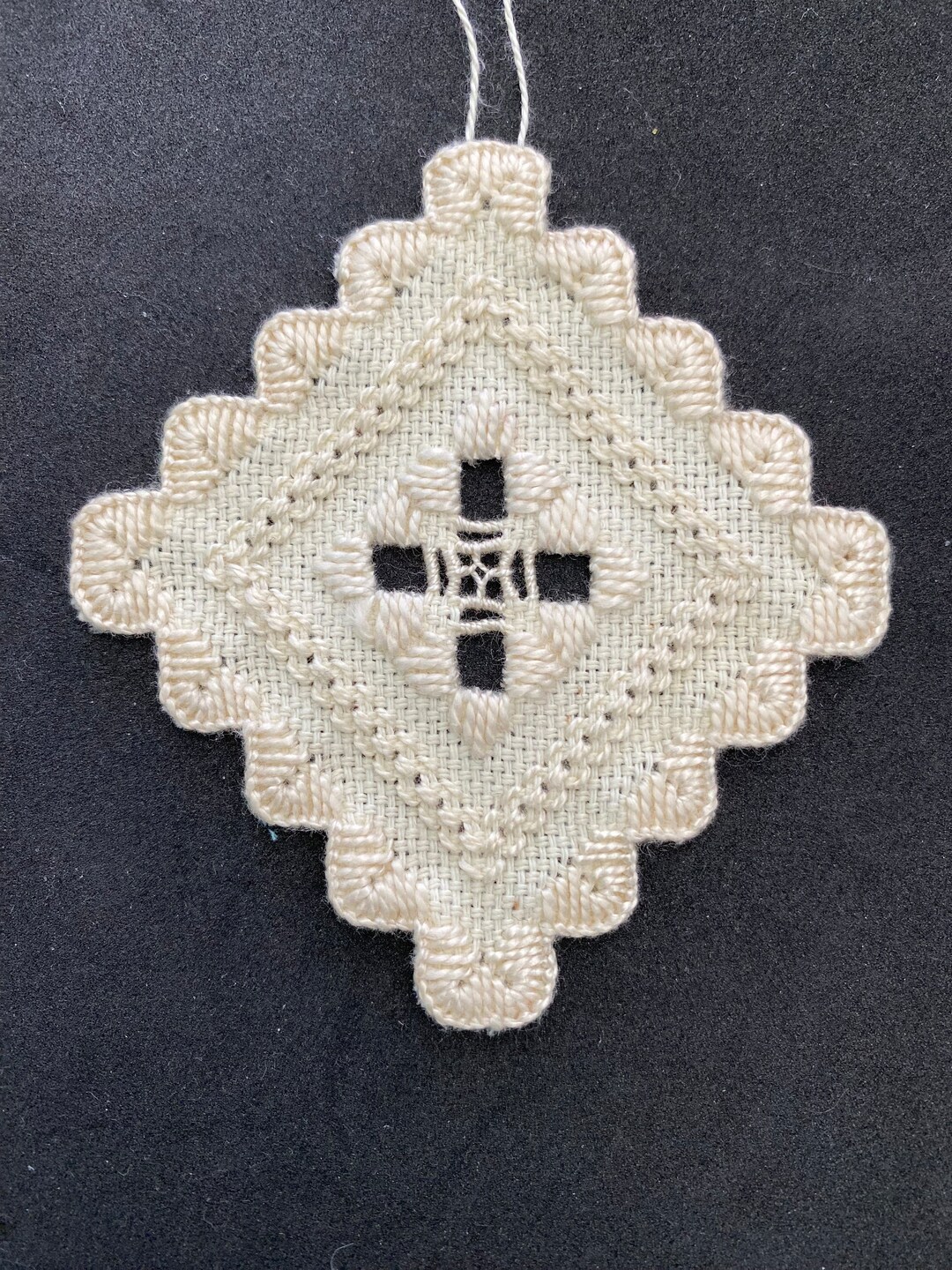 Ornament Cream Hardanger Embroidery - Etsy