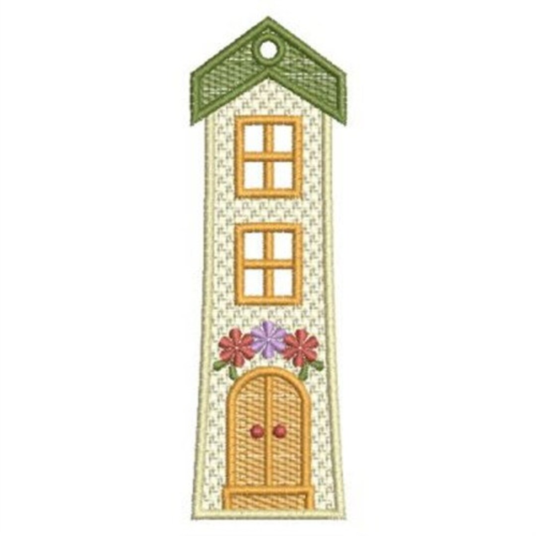 House Bookmark Lace Embroidery Free Standing - Etsy