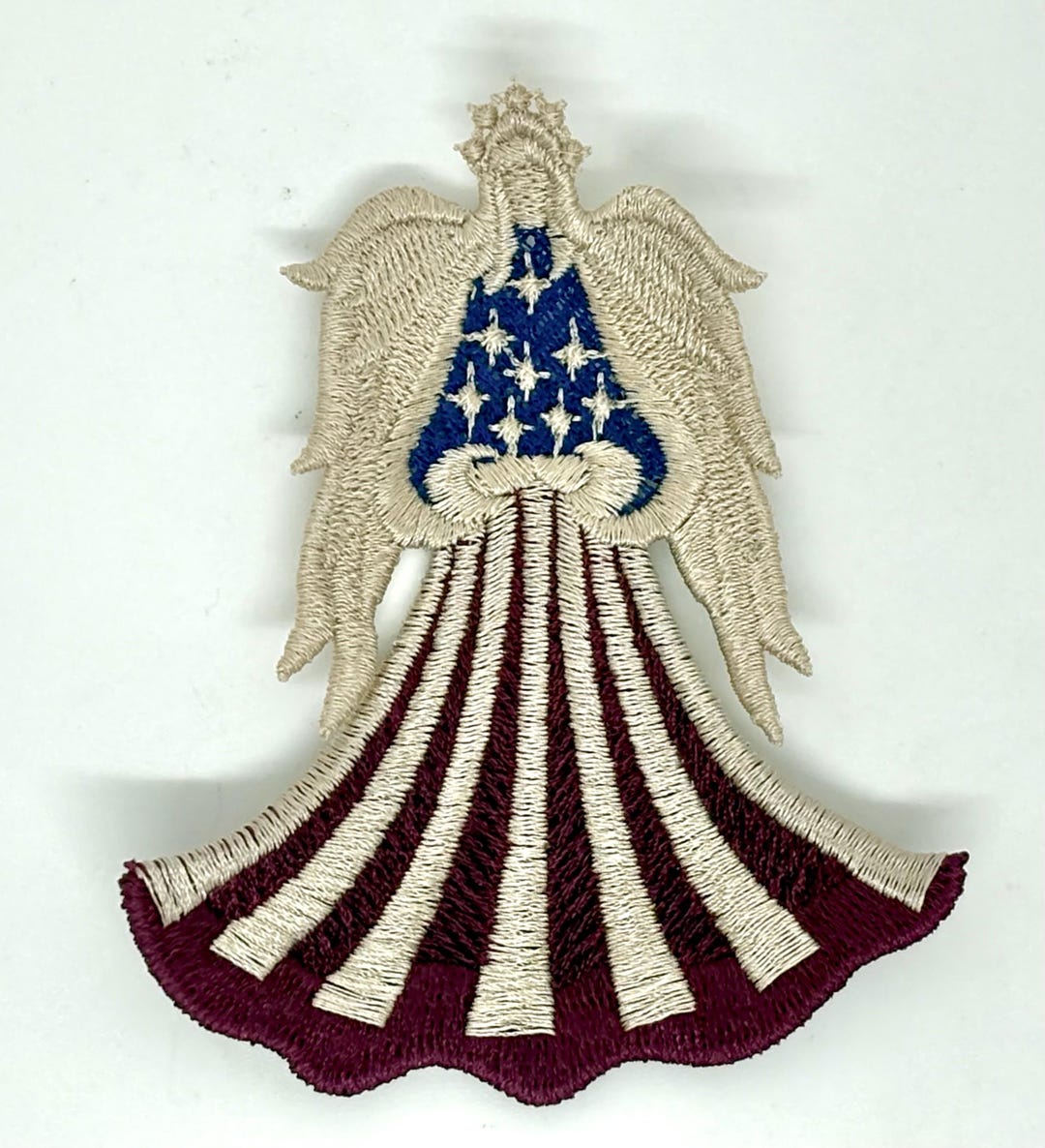 Angel Flag Patriotic Lace Embroidery Free Standing - Etsy