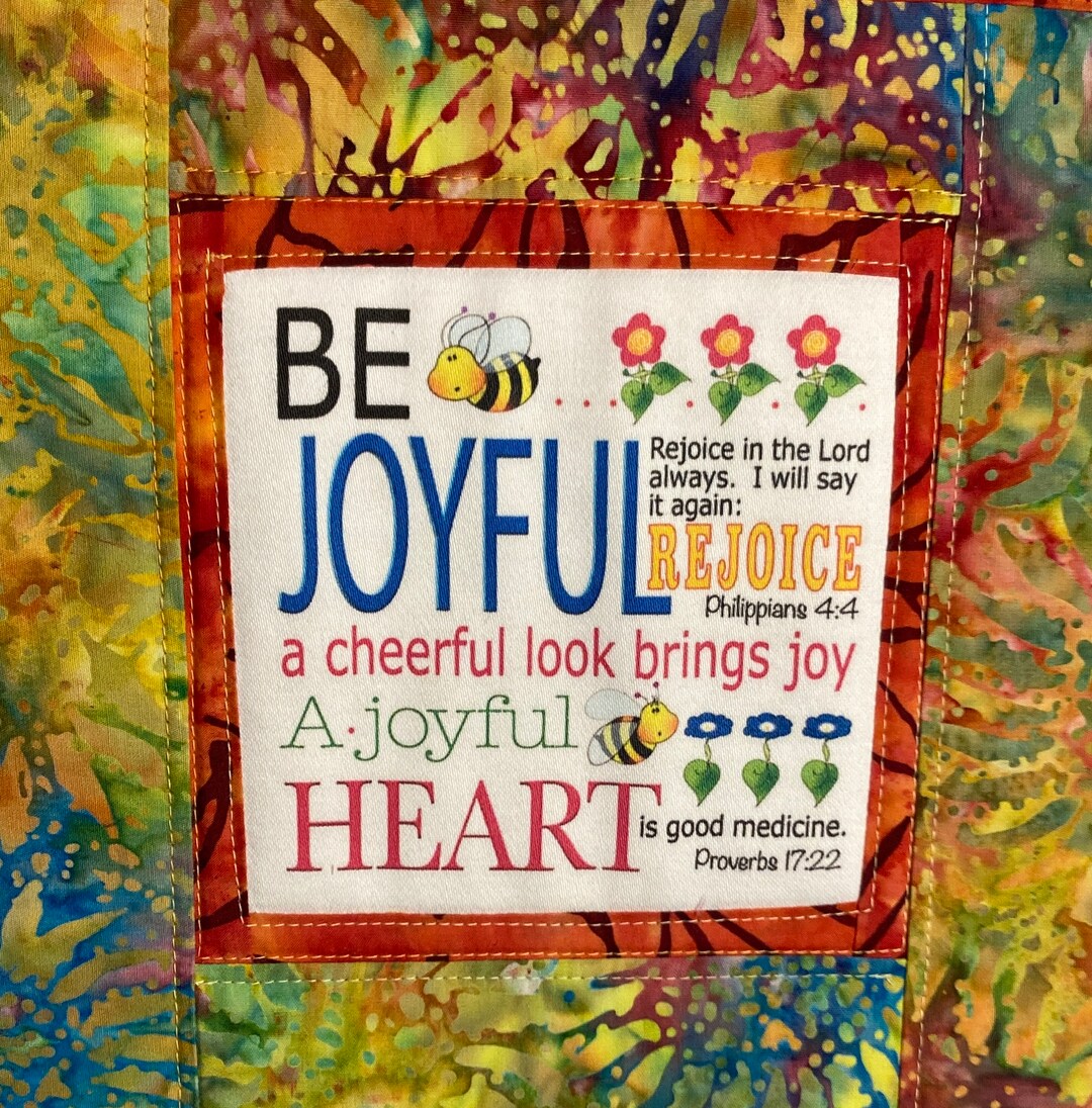 Batik Inspirational Bible Verse Art Quilt Wall Hanging 3 - Etsy