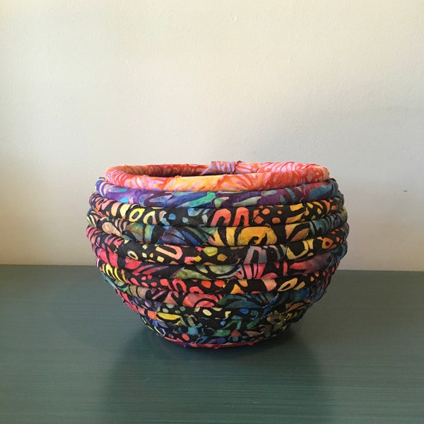 Coiled Fabric Basket - Etsy