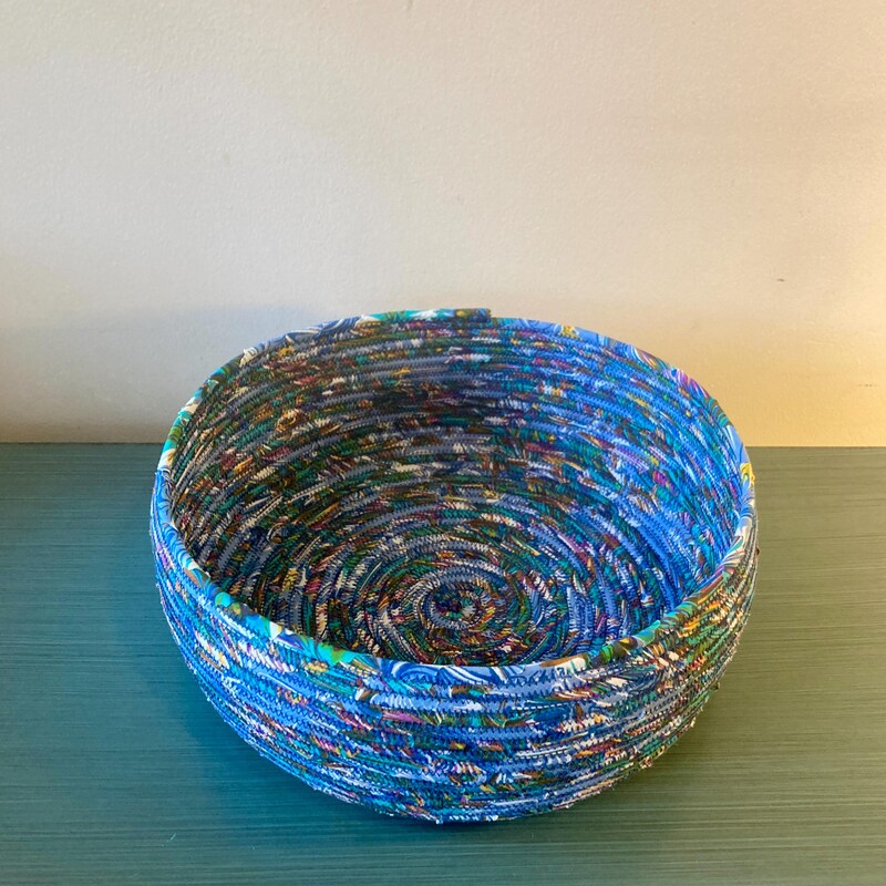 Fabric Coiled Basket - Etsy