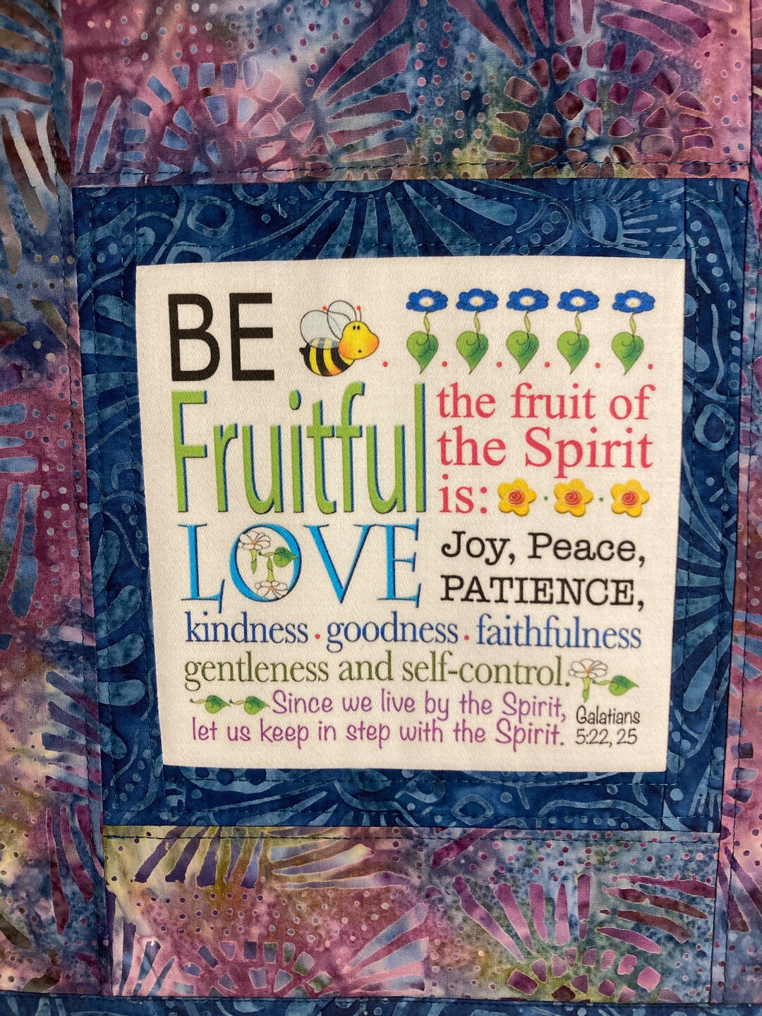 Batik Inspirational Bible Verse Art Quilt Wall Hanging - Etsy
