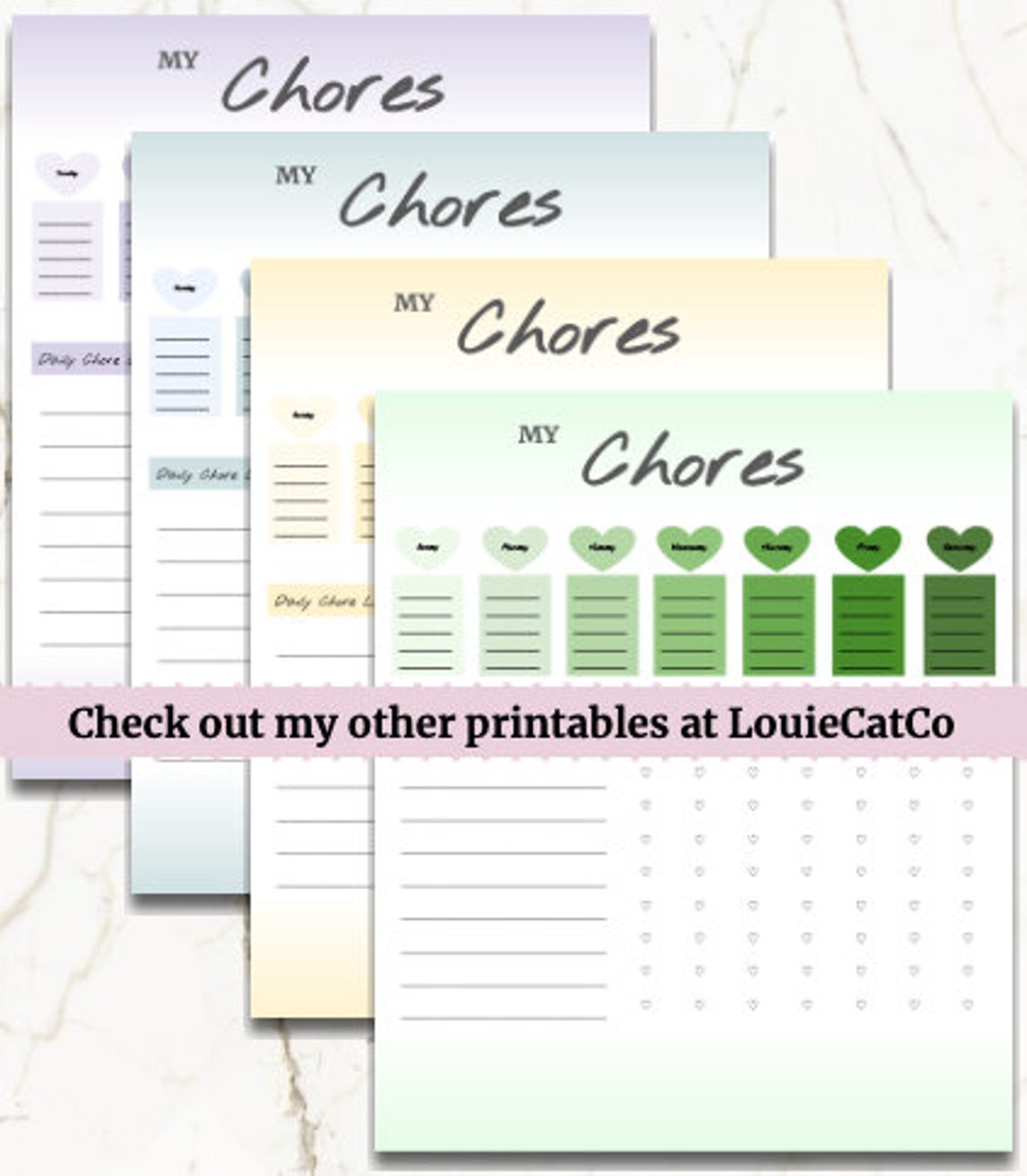 My Chores Checklist | Colorful Chores | Kids Chores Checklist | PDF ...
