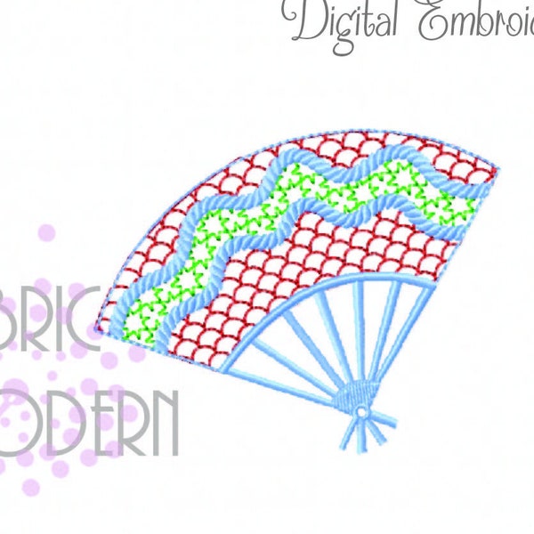 Hand Fan Embroidery - Etsy