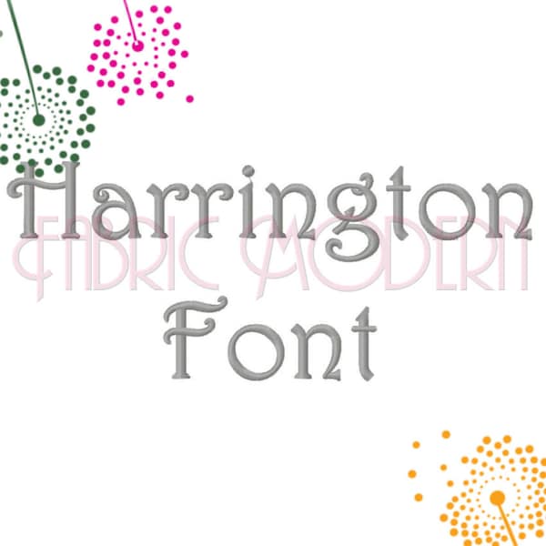 Harrington Font - Etsy