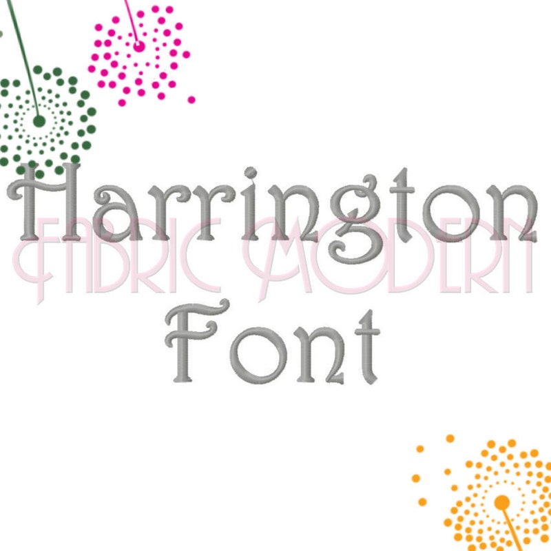 Harrington Font - Etsy