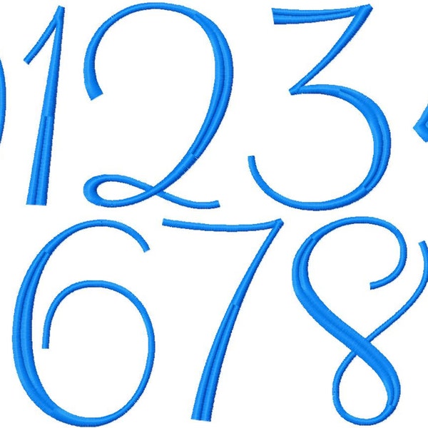 Embroidery Numbers - Etsy