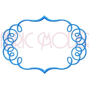 Embroidery Design Fancy Ornamental Frame for Names or Monograms #236 - Etsy