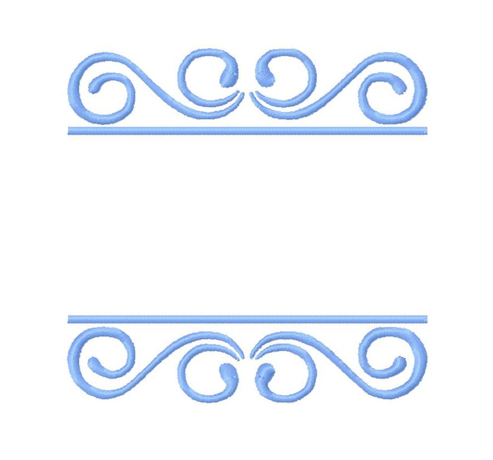 Monogram Frame Name Frame Machine Embroidery Design Fancy - Etsy