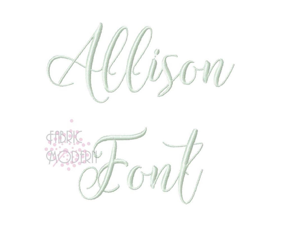 1 Allison Script Calligraphy Font Monogram Font - Etsy