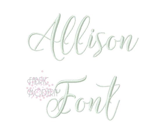 1.5 Allison Script Calligraphy Font Monogram Font | Etsy