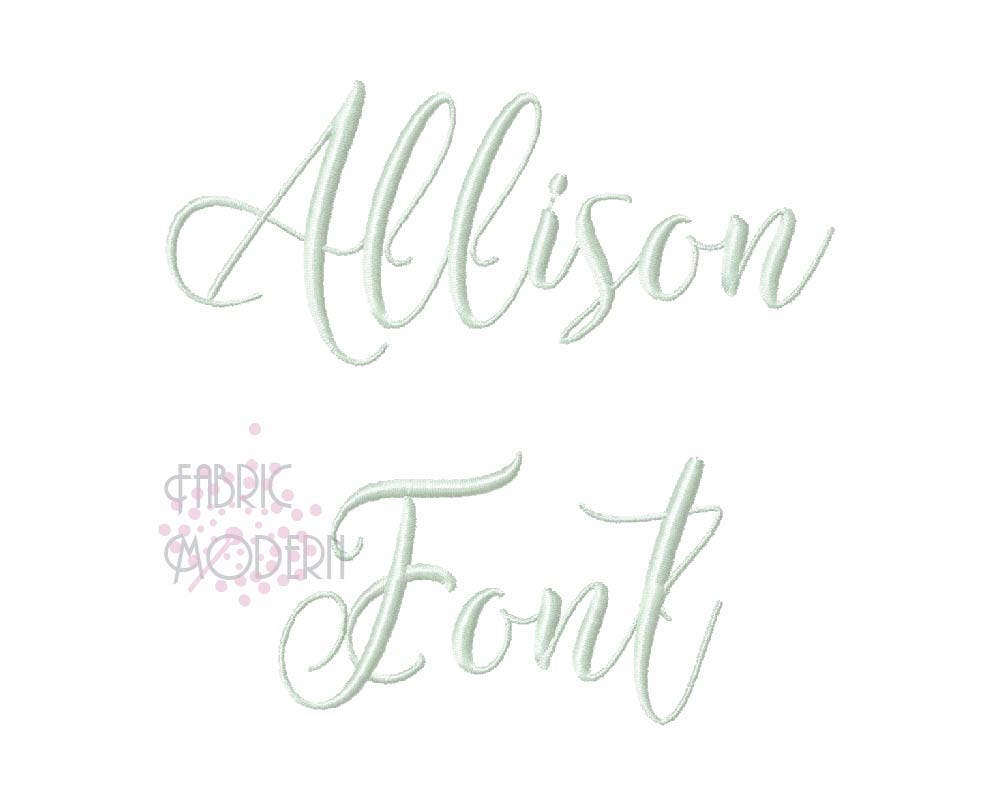 1.5 Allison Script Calligraphy font Monogram font | Etsy