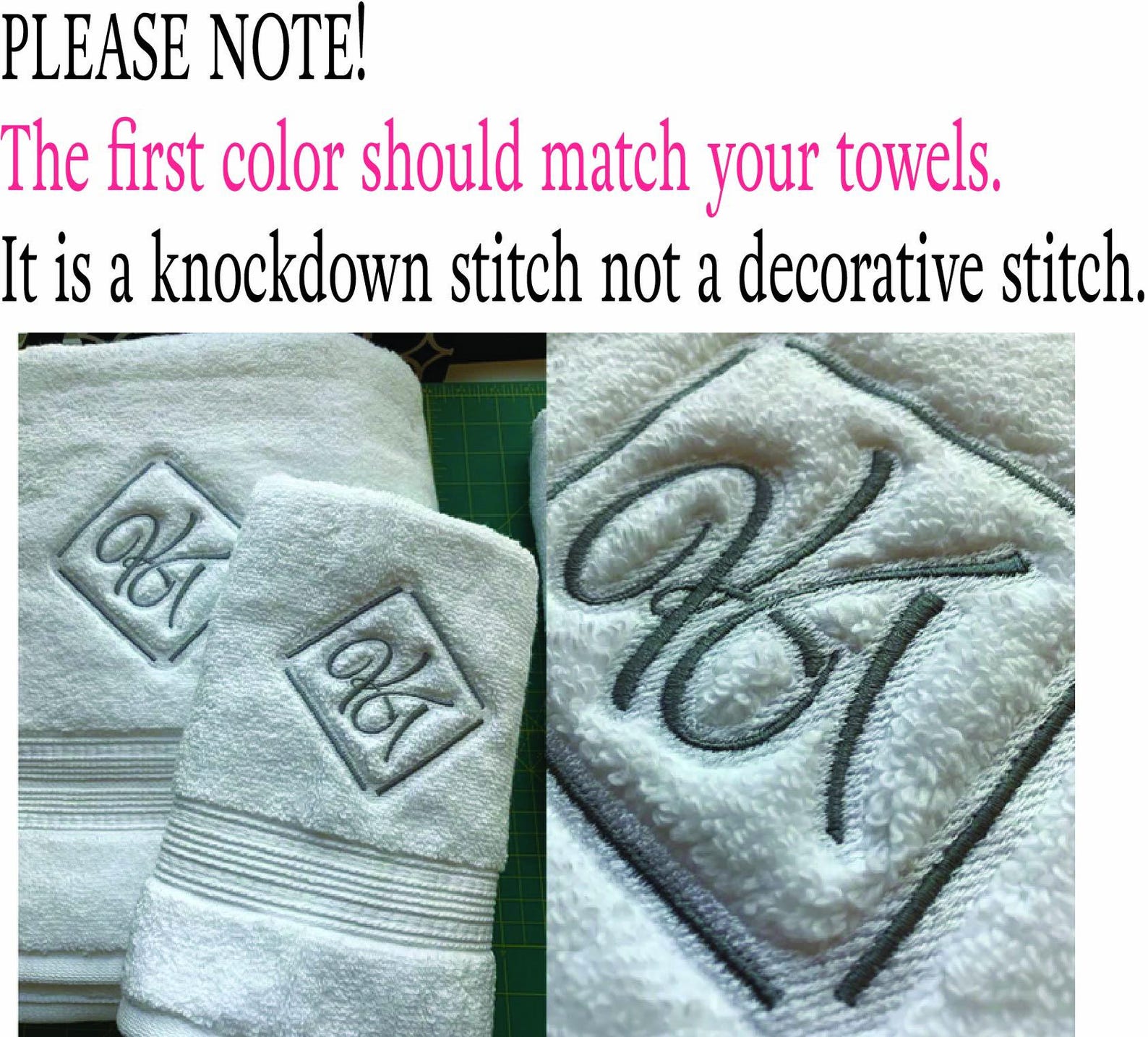 SPLIT LETTER MONOGRAM Embroidery Font Design Towel Embroidery Split ...