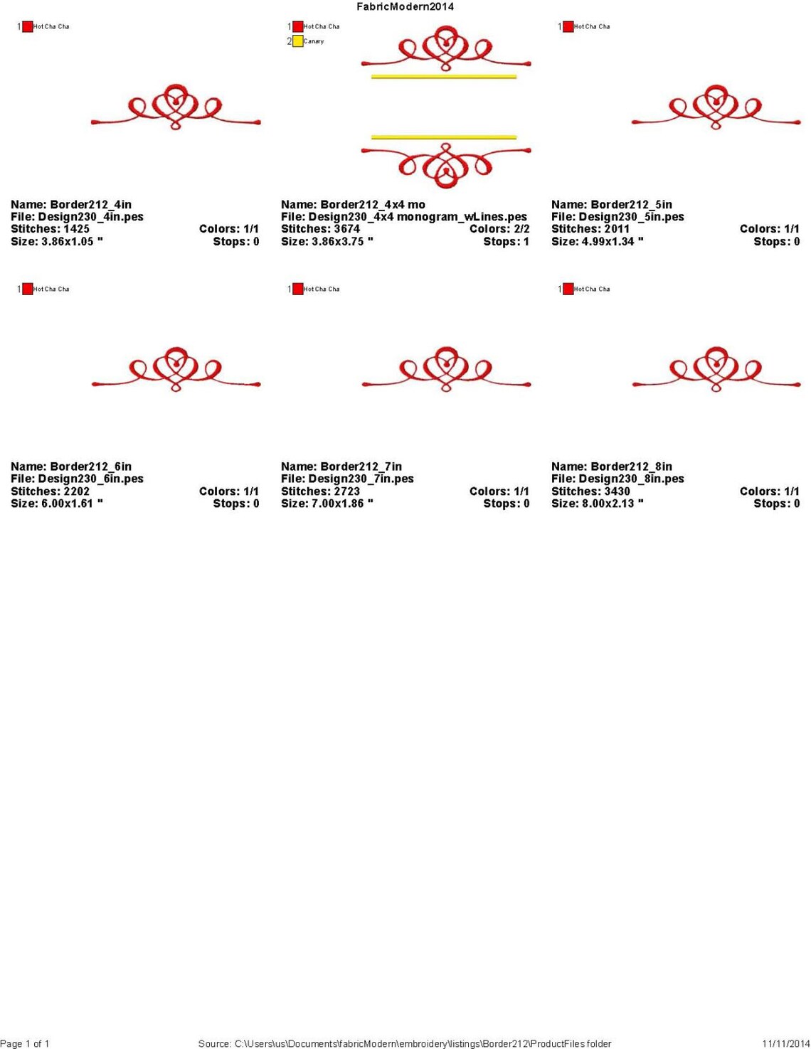 Machine Embroidery Design monogram border fancy frame border | Etsy
