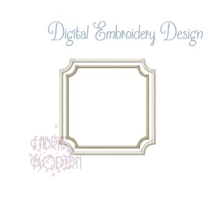 Square Monogram Frame Applique Machine Embroidery Design #1049 - Etsy