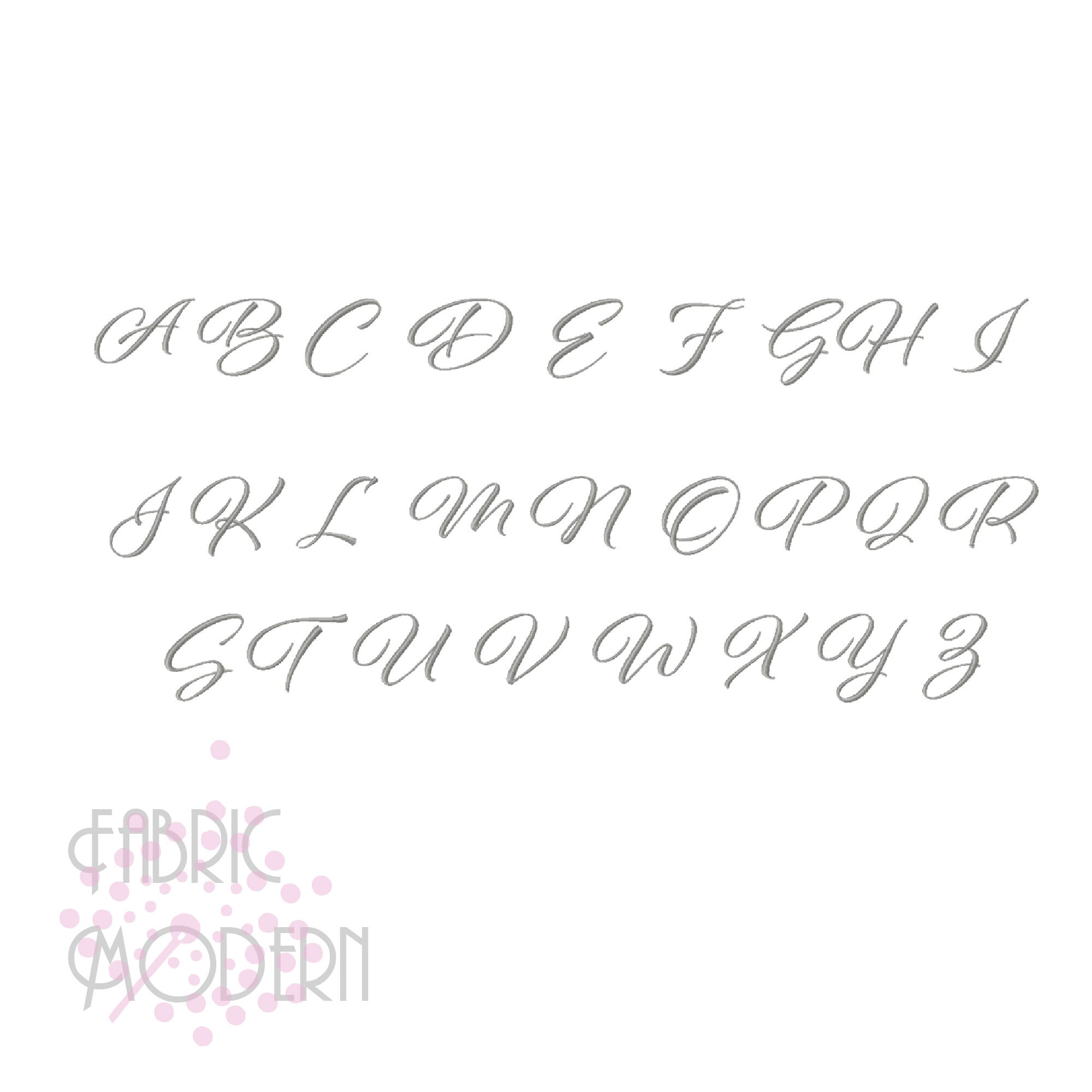 2 inch MONOGRAM Font Embroidery Lydia 1058-2 | Etsy