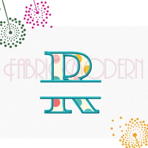 SPLIT Applique' MONOGRAM Embroidery Font Design Split Applique ...