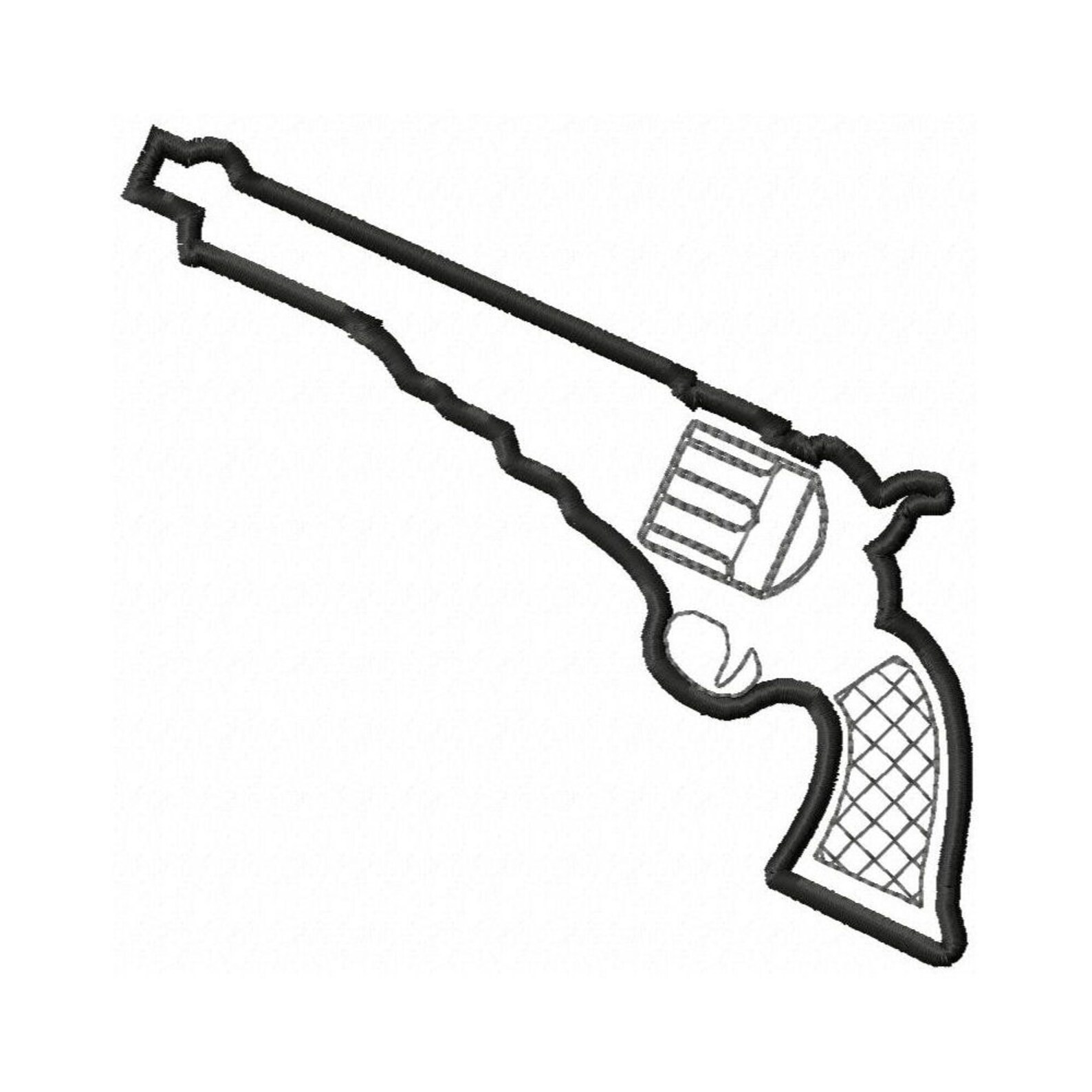 Gun Embroidery Design Six Shooter Cowboy Gun Western Gun Applique' and ...